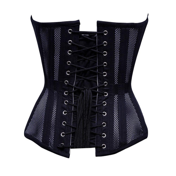 Emi Waist Training Corset- Black Mesh Waist Training Corset- Natural ...